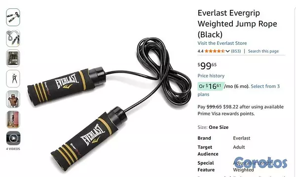 Corotos | Cuerda de Saltar con Peso Everlast Evergrip