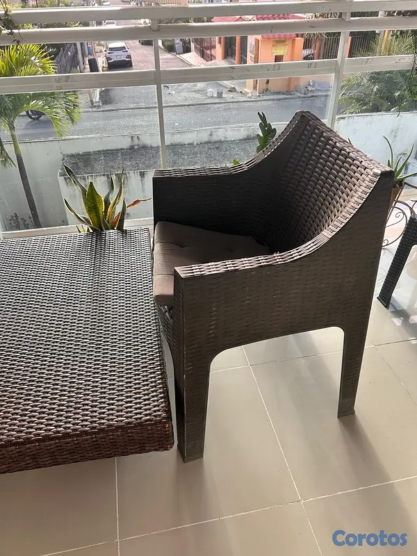 Corotos | Juego de terraza en ratán sintético para exterior