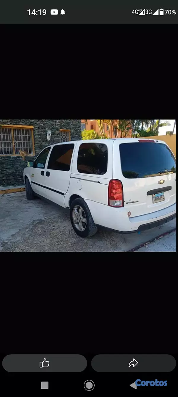 Corotos | Minivan en Bávaro Punta Cana, Chevrolet Uplander 3.5, 2005 ...
