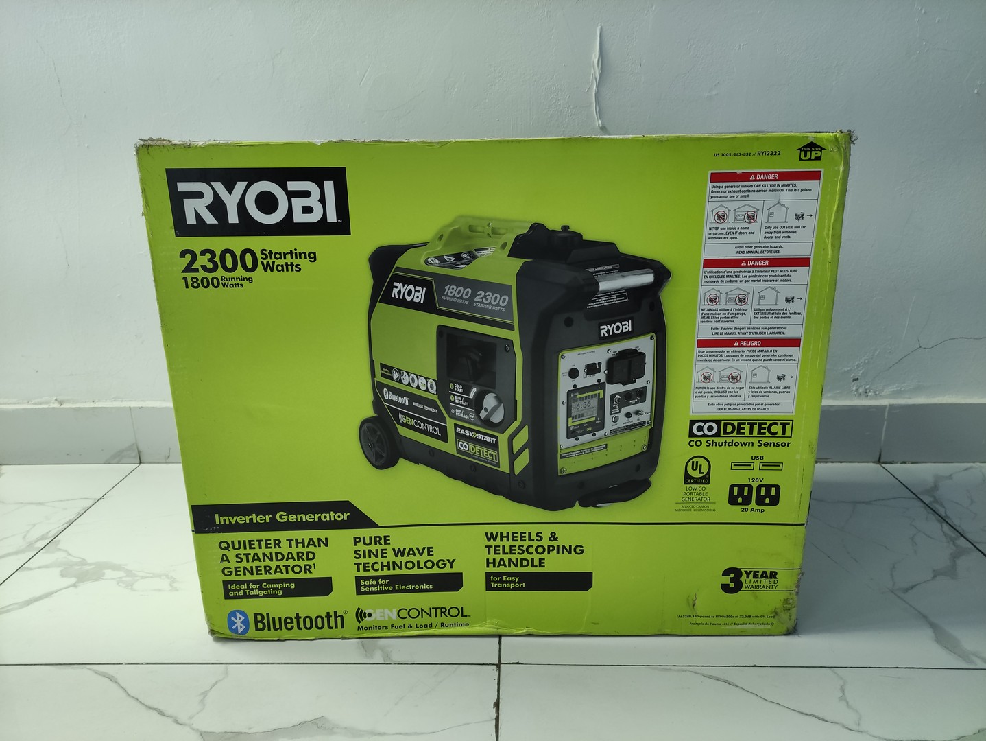 Corotos | Ryobi planta eléctrica inverter silenciosa totalmente nuevas selladas en su caja