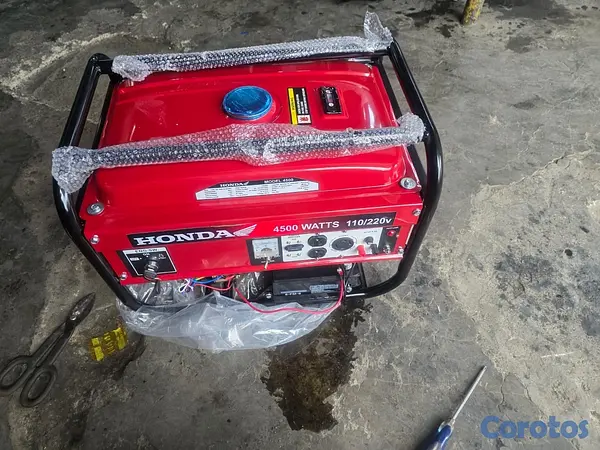 Corotos | planta eléctrica de 4.5 kw honde de gasolina encendida pir ...